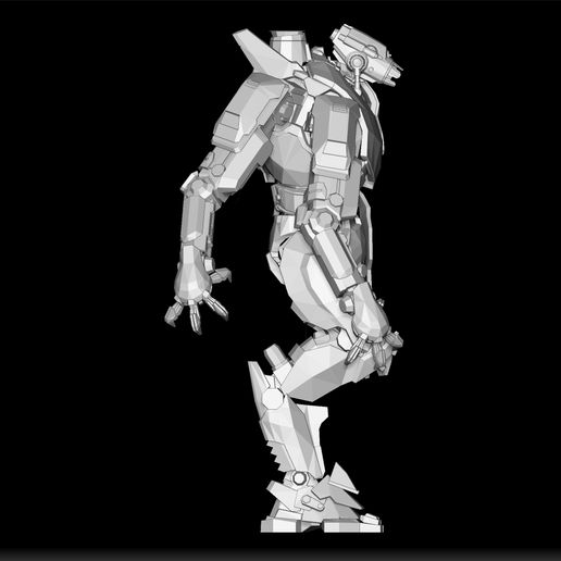 🏹 Pacific Rim Hunter Robot - Hunter Robot 3D Print - Jaeger Mecha ...
