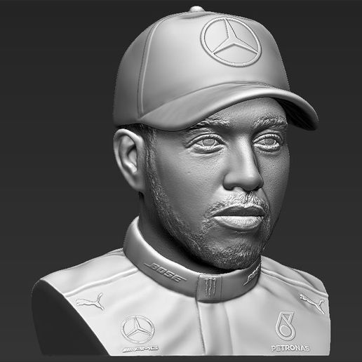 👤 Lewis Hamilton bust for full color 3D printing・ 3D File for 3D ...