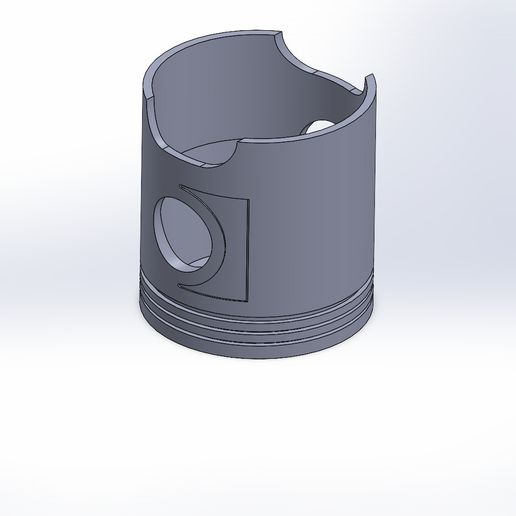 🛠️ Pencil Cup in the Shape of an Automotive Piston・ STL File for 3D ...