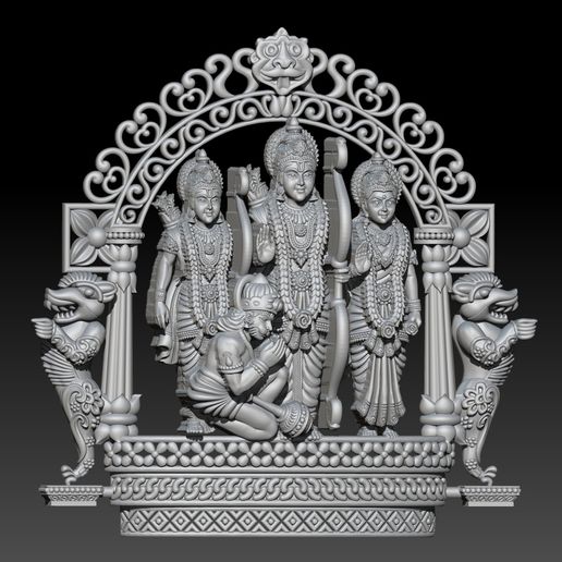 🐏 Ram Parivar pendant 3D print model stl file・ STL File for 3D printing ...