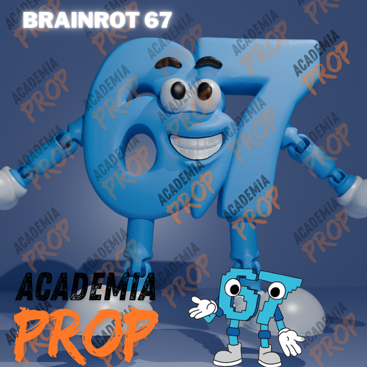 👾 SIX SEVEN-BRAINROT-ROBLOX・ 3D File for 3D printing・Cults