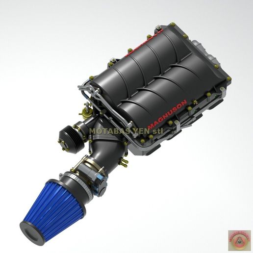 🌆 MAGNUSON TVS2300 - SUPERCHARGER・ STL File for 3D printing・Cults