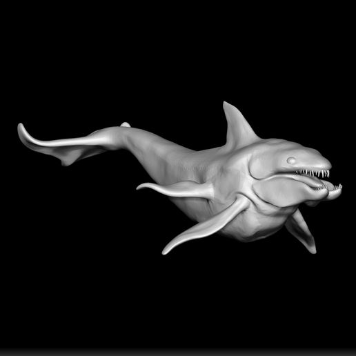 Fichier STL Fish monster - big monster sea - big fish - Fish toy 🐠 ...