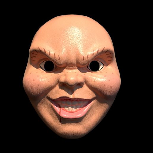 Archivo 3D Chucky Halloween Mask 3d digital download 🎃 ・Plan de ...