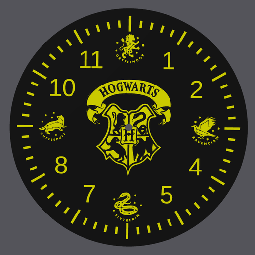 🕰️ Hogwarts clock・Free STL File for ・Cults