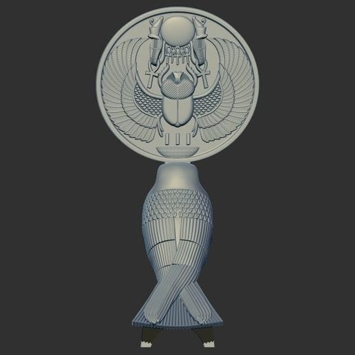 3D file Egyptian Pharaoh Solar Hawk Horus Figure 3D Printable model ☀️ ・3D print model to ...