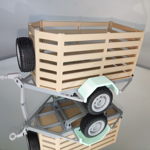 🚐 Micro Mini crawler Axial SCX24 woody trailer・ STL File for ・Cults