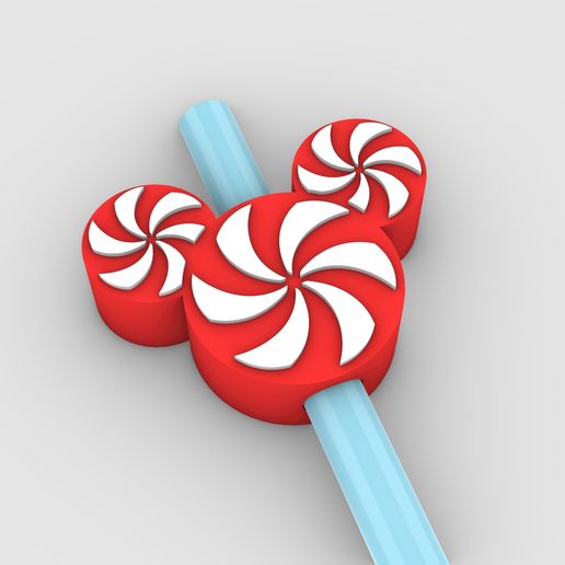 🐁 Straw Topper Sweet Windmill Mouse Head Fits Standard & Stanley Straws ...