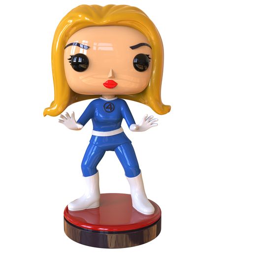 🫥 Invisible Woman Retro Fantastic・ STL File for 3D printing・Cults