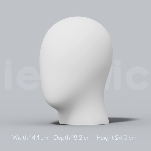 📁 Mannequin Head 3D Model for 3D Printing, STL File for DIY, Perfect ...