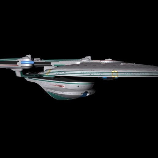 🖖 Excelsior Class Refit Starship・ STL File for 3D printing・Cults