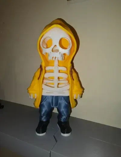 💀 Kuki Skeleton Stylized 3D Printable Statue・ 3D File for 3D printing・Cults