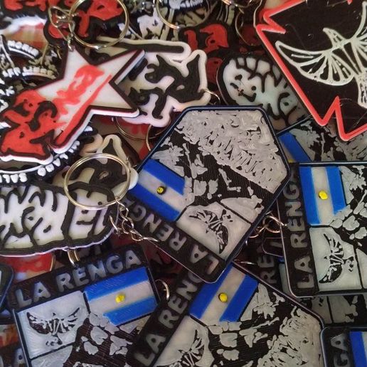 🔑 llavero LA RENGA・Archivo STL para Impresión 3D・Cults
