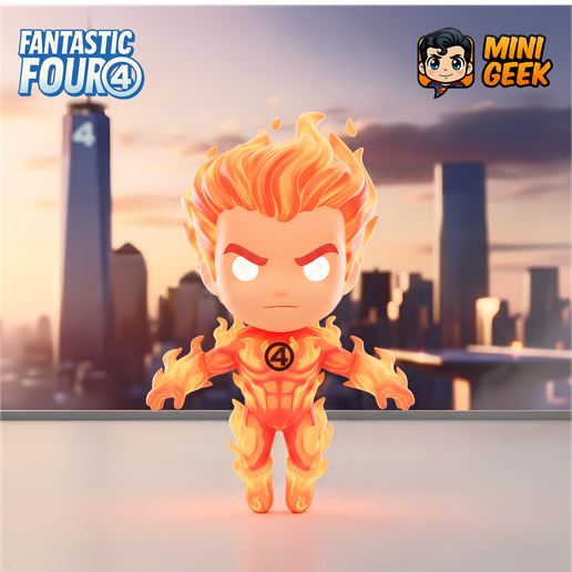 Mini Geek: Fantastic Four Chibi Pack 🌟 - Get the Whole Squad 3D Model ...