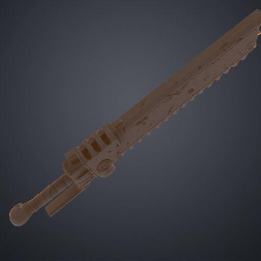 🛰 Chainsword - Space Marine Cosplay Prop・ 3D File for 3D printing・Cults