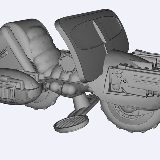 🛰 Space Bike for Space Warriors・Free OBJ File for 3D printing・Cults