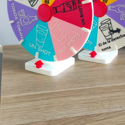 🥳 ruleta para fiestas・Archivo STL para Impresión 3D・Cults
