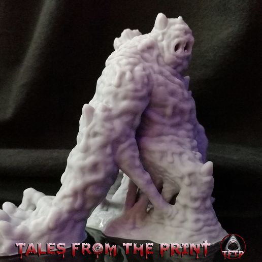 👹 Mud monster - One part - printable without support with resin printer ...