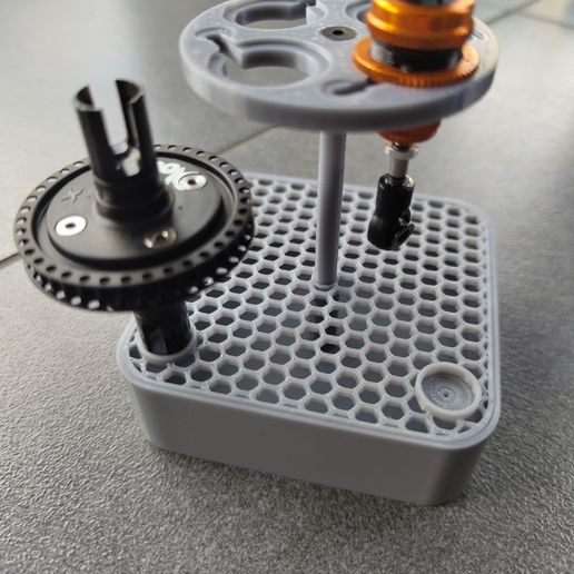 STL file differential / shocks maintenance mini stand 🚁 ・Design to ...
