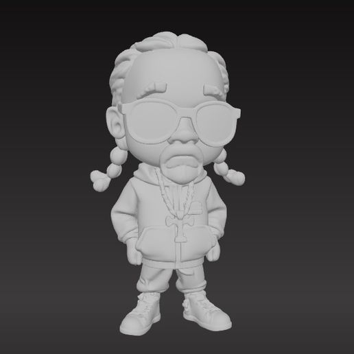 STL file snoop dog chibi 🐕 ・3D printer design to download・Cults
