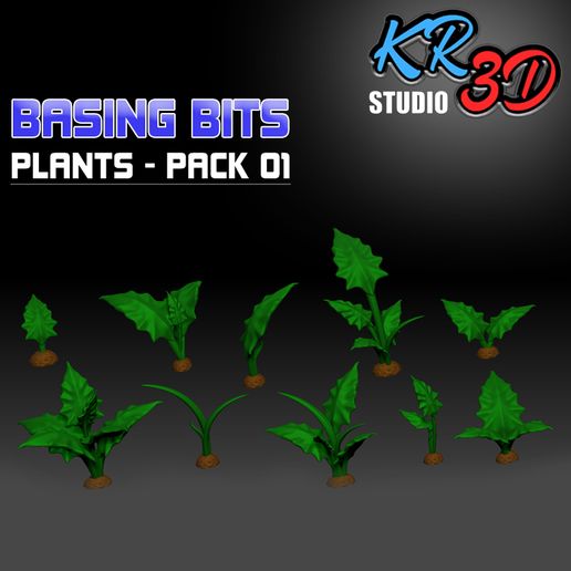 STL file PLANTS - PACK 01 - BASING BITS 🦸 ・3D printable model to ...