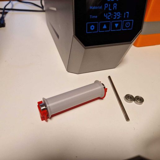 Dryer Roller Spool Holder plus output bowden guide for Creality Pi・ STL ...