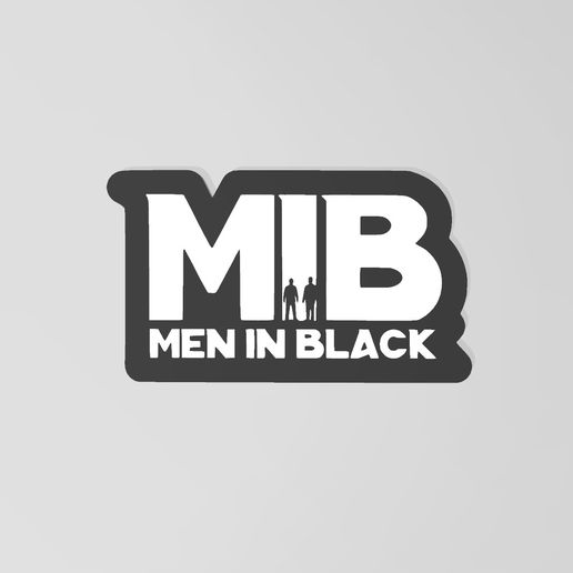 Fichier STL LOGO DES HOMMES EN NOIR 📽️ ・Idée pour impression 3D à ...