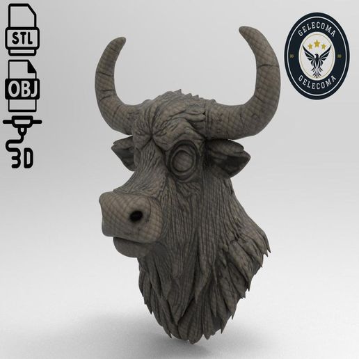 🗿 Yak Animal 3d Printing・ 3D File for 3D printing・Cults