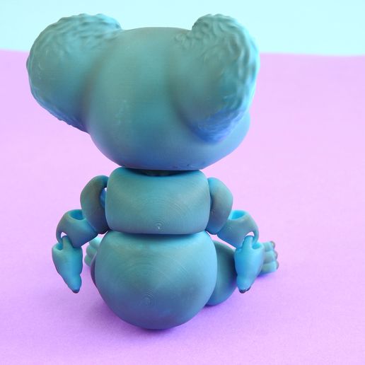 STL file Sleepy Koala 3D Print In Place Action Figure 😪 ・Template to ...