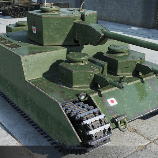 🪖 Japanese O-I Tank・ STL File for 3D printing・Cults