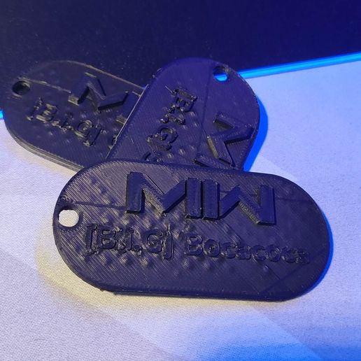 🤙 Call of Duty ModernWarfare II custom Dog Tags・Free STL File for ・Cults