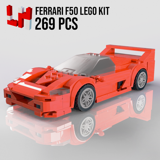 🚗 LEGO Ferrari F50 Kit・ 3D File for 3D printing・Cults