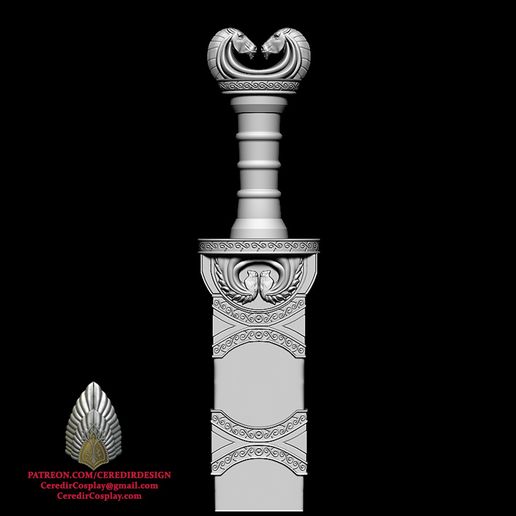 🗡️ Hera Sword War of the Rohirrim lord of the rings 3D DIGITAL DOWNLOAD ...