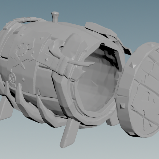 🏴‍☠️ Sea of Thieves - Stronghold Gunpowder Barrel keg | 3D Model for ...