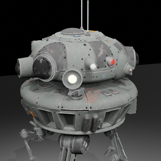 STL file Arakyd Viper Probe Droid 3D Model - Fully Textured and Printable 🤖 (OBJ)・3D printing ...