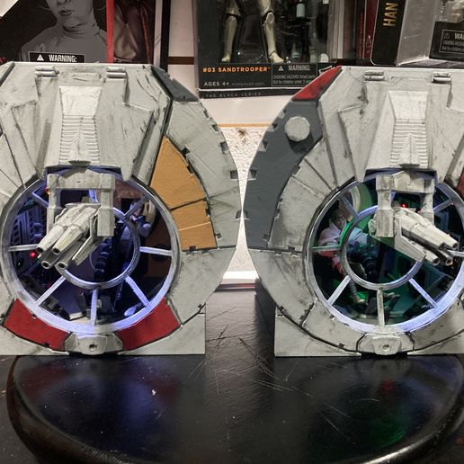 ⭐ star wars Millennium Falcon Gun Turret Turret Diorama・ STL File for ...