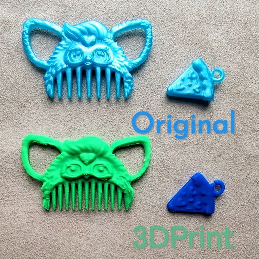 🆓 Furby Comb 2024 (+ Free Pizza)・ STL File for 3D printing・Cults