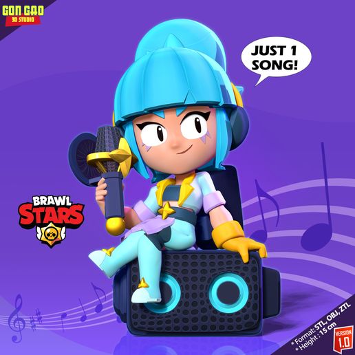 3D file Janet - Brawl Stars Fanart 🌃 ・3D printing template to download ...