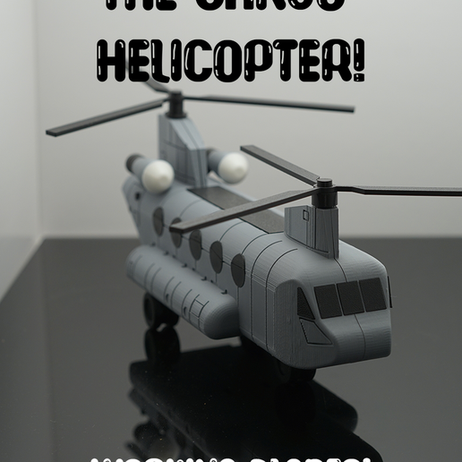 STL file The Cargo Helicopter! 🚁 ・3D printer design to download・Cults