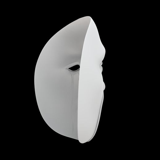 😭 Crying Mask Template 3D Print Model Expression of Sadness / Tragedy ...