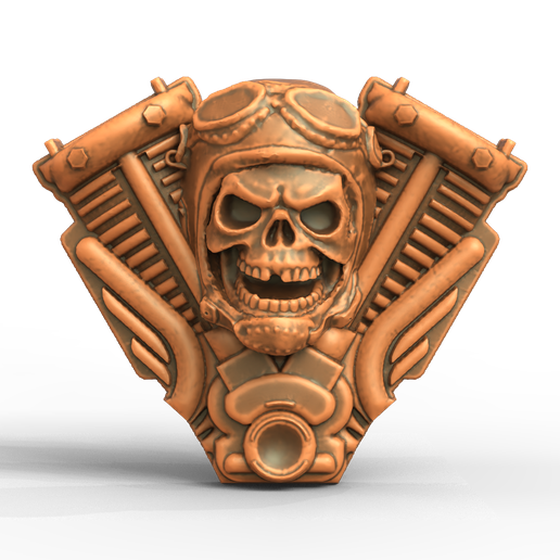 3D file 3D Model STL File for CNC Router Laser & 3D Printer 4365 Skull ...