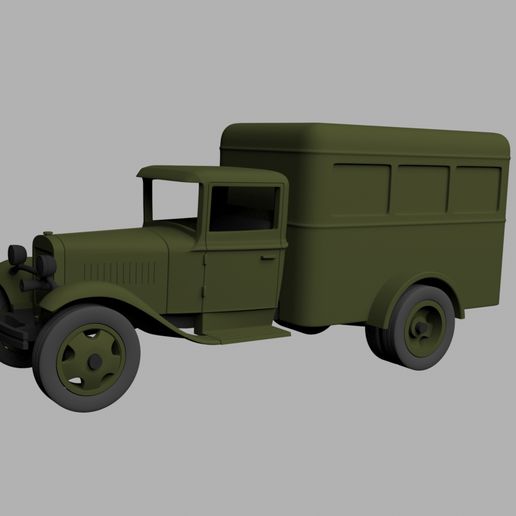 🚌 GAZ AA (bus)・Free OBJ File for 3D printing・Cults