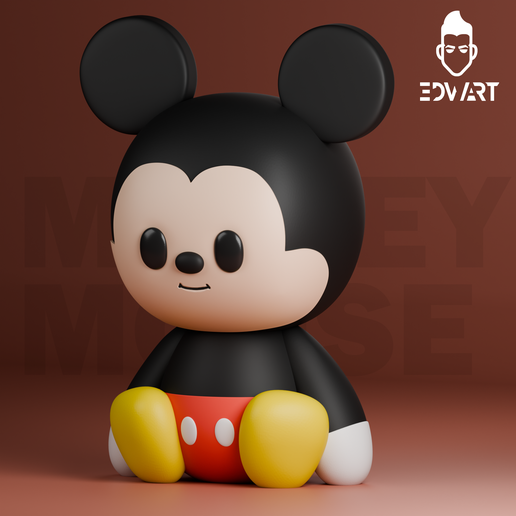STL file Mickey Mouse 🐁 (OBJ)・3D printer model to download・Cults