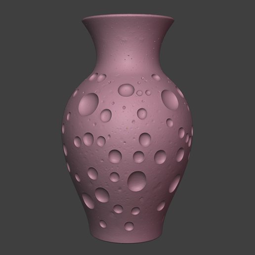 🏺 Cosmic Craters Vase・ STL File for 3D printing・Cults