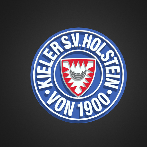 🛡️ Schild Shield Logo Holstein Kiel 3D・ STL File for 3D printing・Cults
