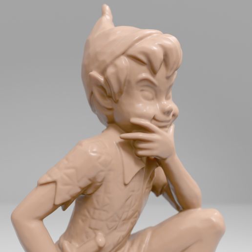 🎨 Peter Pan - Fan Art Sculpture・ STL File for 3D printing・Cults