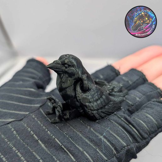 👶 Baby Flexi Raven Keychain・ STL File for 3D printing・Cults