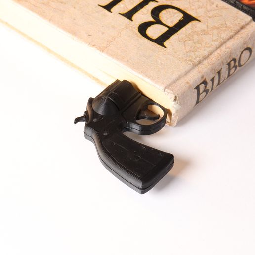 🔫 RevolverBookmark, revolver, weapon, bookmark, fun, small, book, mark ...