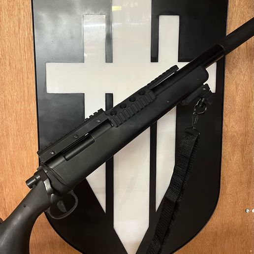 🔫 "The Dragoon" Airsoft VSR10 M24 Rail System・ STL File for 3D printing ...