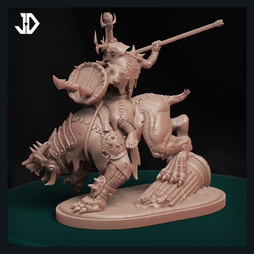 STL file Boss in big bone-crusher - Orcs and Goblins Army 🎨 ・3D ...